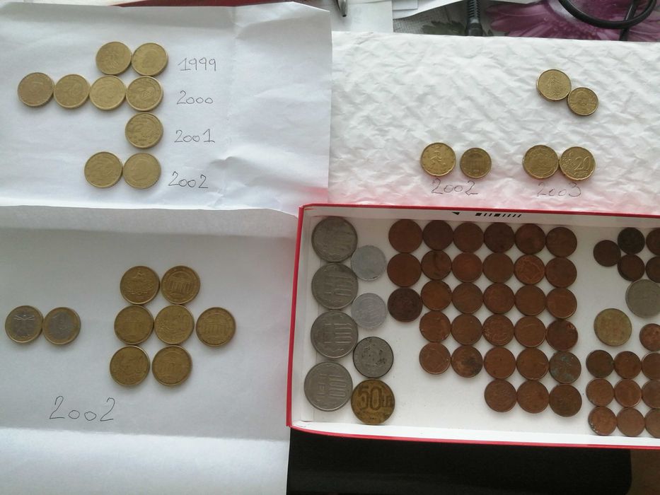 MONEDE lot EURO cenți pt. Colectionari Constanta • OLX.ro