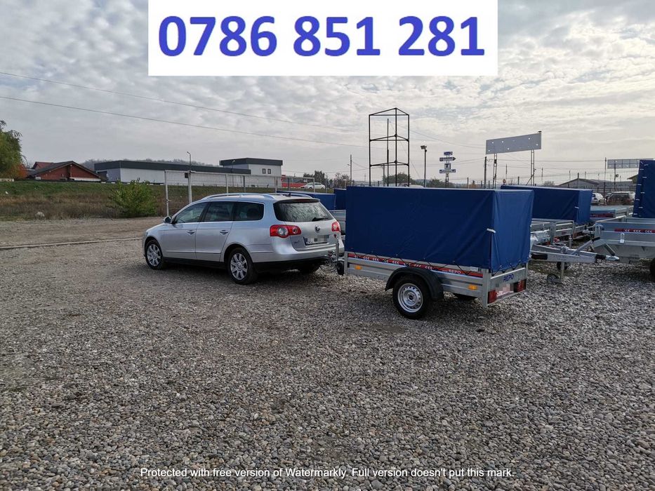 Remorca Auto Repo Mono Ax Cu Prelată Tandem Atv Moto 750 KG Oferta ...