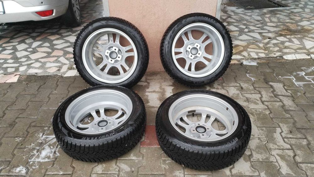 4 jante aliaj ANZIO putin folosite cu cauciucuri de iarna 195/55 R16 Bucuresti Sectorul 4 • OLX.ro