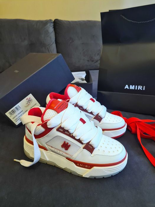 Adidasi Amiri MA-1 red - piele naturala/size 36-45/full pack Bucuresti ...