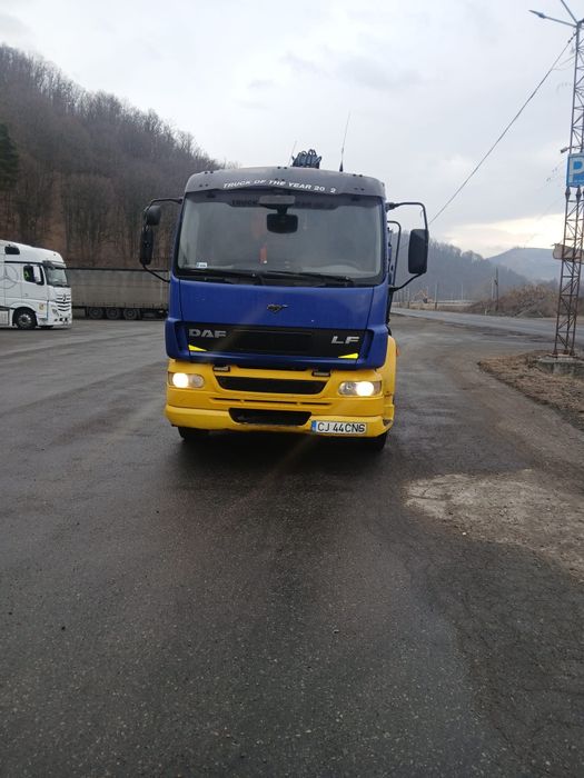 Daf lf basculabil cu macara Bologa • OLX.ro