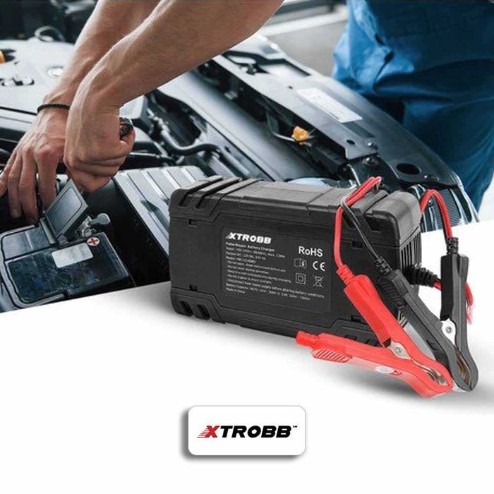 Автоматично зарядно устройство 12V/8A, 24V/4A XTROBB гр. Хасково Овчарски • OLX.bg