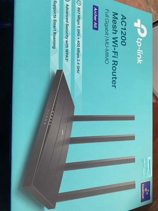 Рутер TP-Link Archer A6 AC1200 с гаранция гр. Балчик • OLX.bg