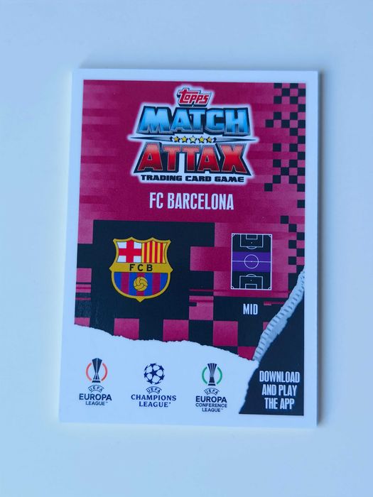 Topps Match Attax 23/24 Xavi Barcelona Centurion карта с монета гр ...