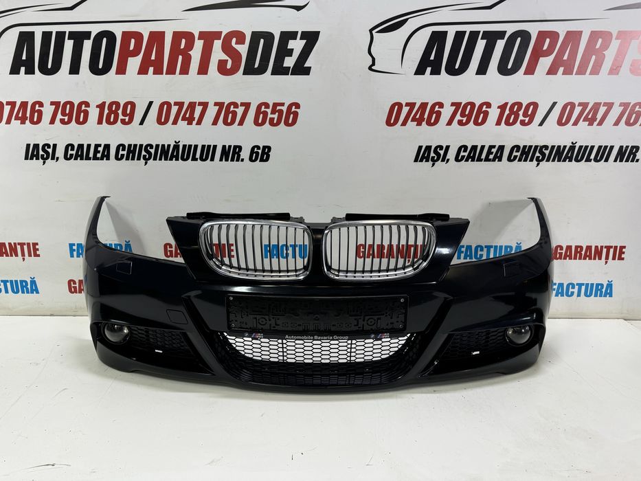 Bara spoiler fata BMW Seria 3 E90 E91 neagra M Pachet Facelift LCI Iasi • OLX.ro