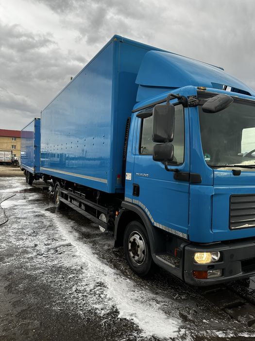 Man tgl 12 240 + remorca tandem box duba Brasov • OLX.ro