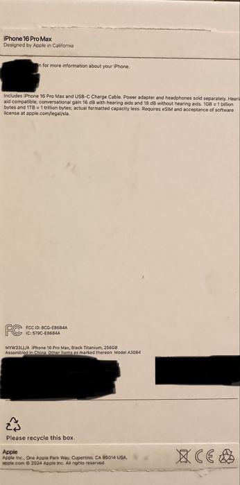 IPhone 16 promax 256GB black titanium: 1 100 у.е. - Mobil telefonlar Toshkent на Olx