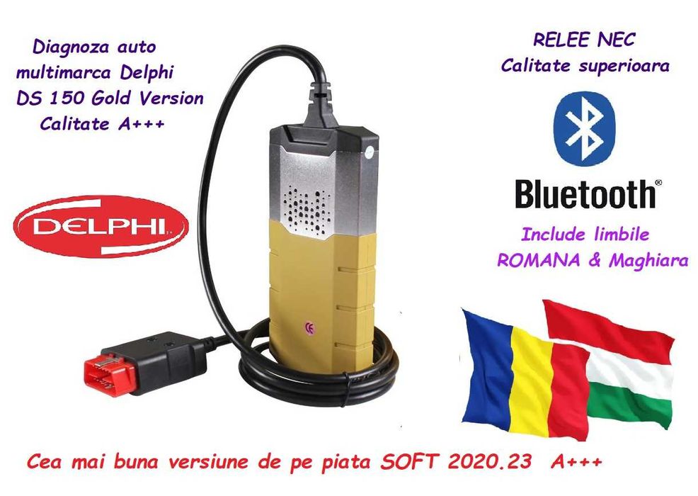 Diagnoza Auto Multimarca Delphi GOLD DS150 Bluetooth soft 2020.23 Iasi ...
