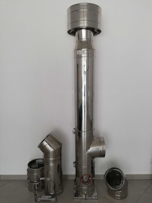 COS DE FUM DIN INOX PROFESIONAL - diametre de la 80 mm - 350 mm Focsani ...