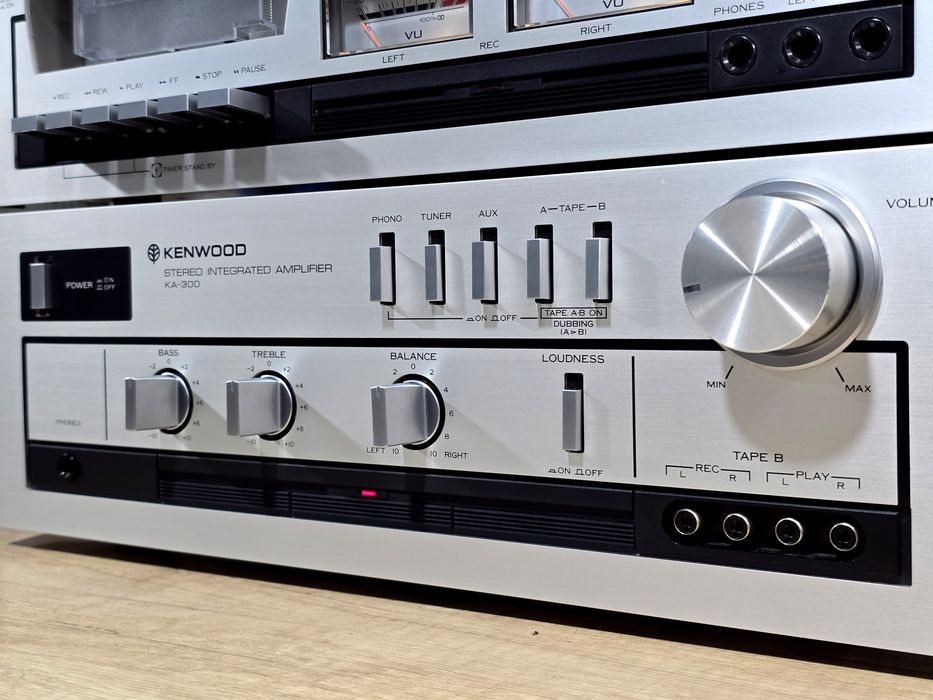 Linie audio KENWOOD ,amplificator ka-300, tuner kt-400, deck kx-400 ...
