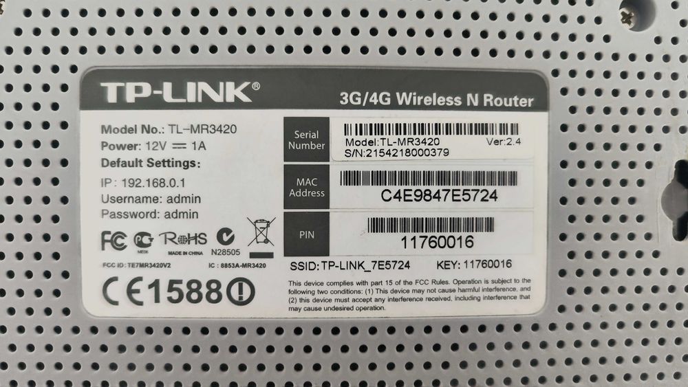 Router TP-Link TL-MR3420 + cartela SIM Bucuresti Sectorul 4 • OLX.ro