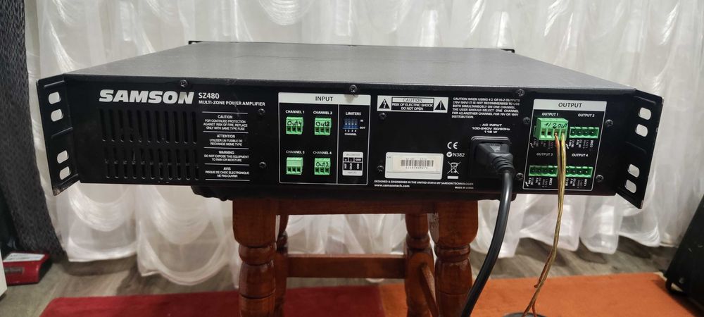 Amplificator Audio Samson SZ480 4 x 120W Statie Linie 70V 100V 4/8Ohms Bucuresti Sectorul 4 • OLX.ro