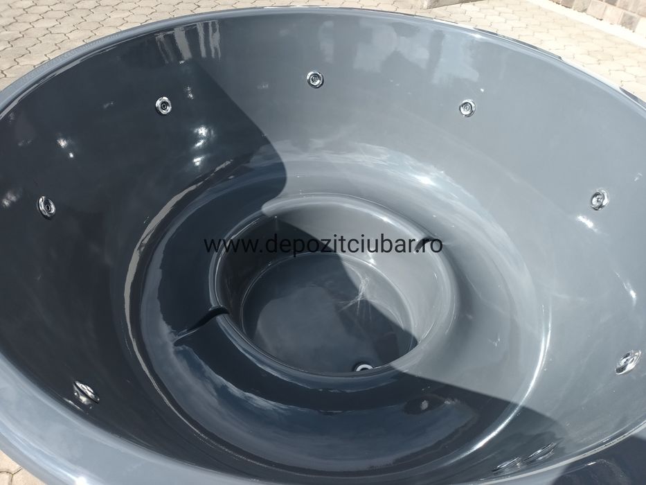 Ciubar din fibra de sticla, Wellness,cu hidromasaj,led,capac IZOLAT ...