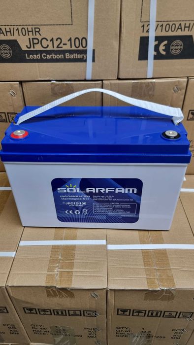 Тягов Карбонов Акумулатор 100ач 12v JPC12-100Ah солар гр. Стара Загора ...