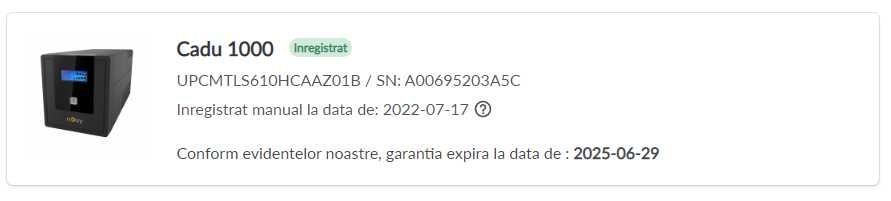 UPS Njoy Cadu 1000 garanție 2025 Iasi • OLX.ro