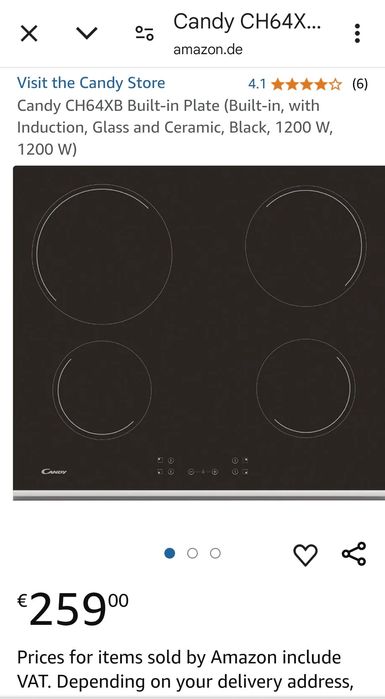 Стъклокерамичен плот Candy CH64XB с 4 зони гр. Варна Спортна зала • OLX.bg