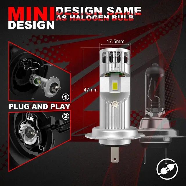 НОВО!!ПРОМОЦИЯ!! LED H7 директен монтаж CANBUS 60W гр. Габрово Трендафил 1 • OLX.bg