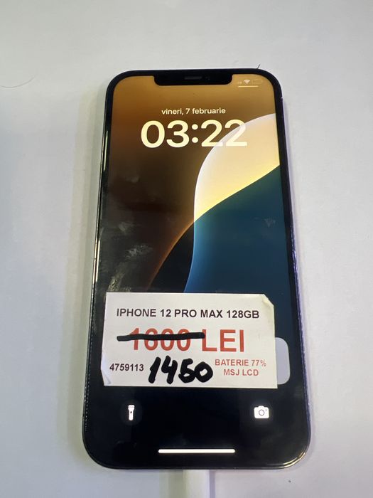 Iphone 12 PRO MAX 128 MSG LCD•Amanet Lazar Crangasi•47591 Bucuresti ...