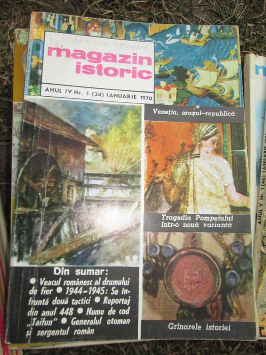 Colectie reviste Magazin Istoric din 1967,1968,1969,1970,1971,1974 ...