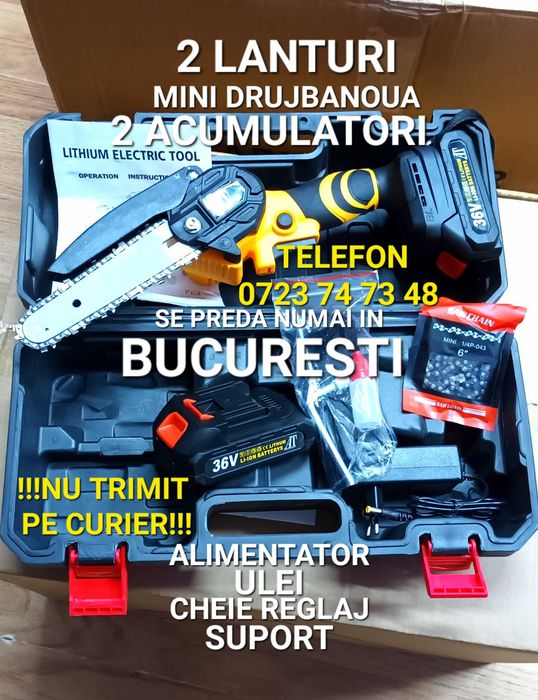 Drujba cu acumulatori drujba electrica 36v 2 lanturi Bucuresti Sectorul ...