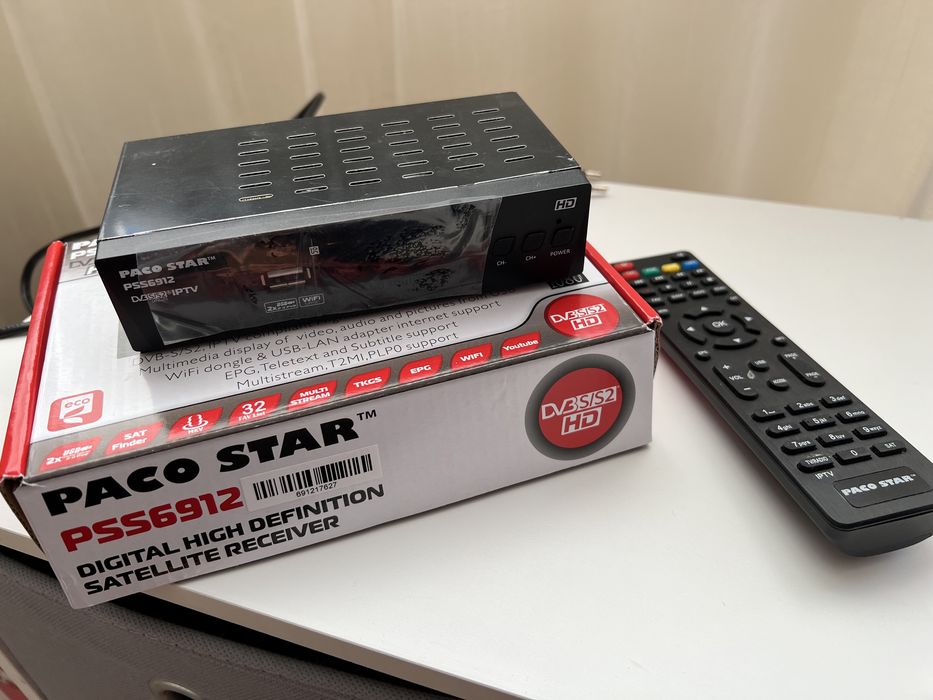 Приемник за сателитна и IPTV телевизия Paco Star PSS6912 гр. Варна Възраждане 3 • OLX.bg