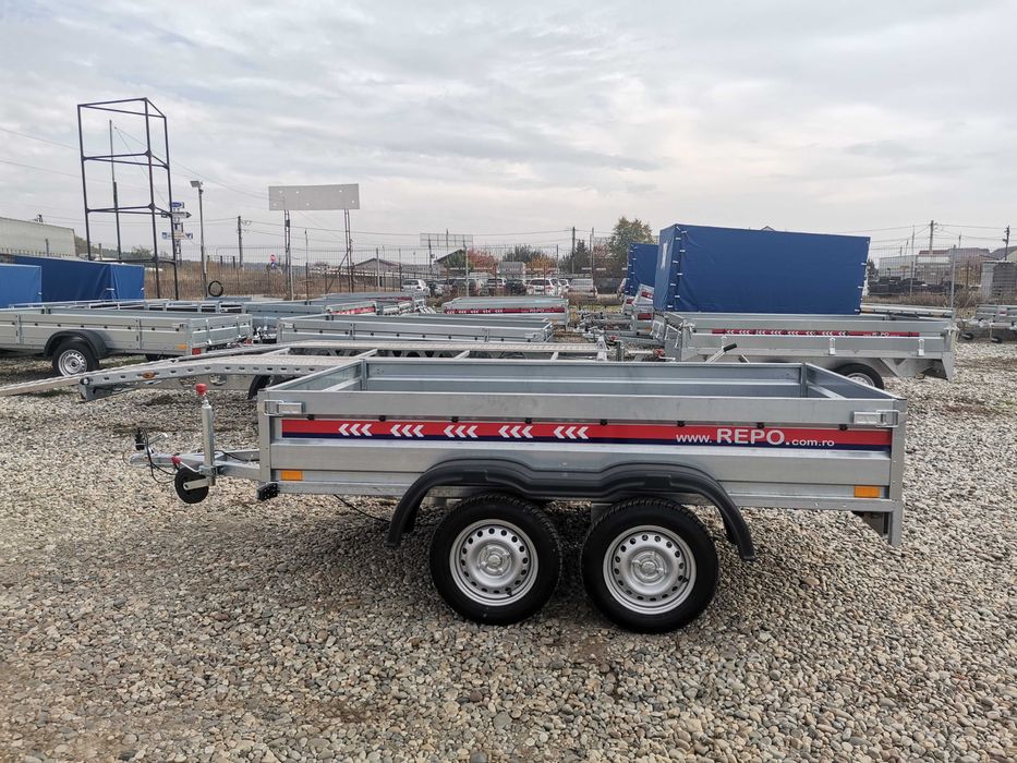 Remorca Auto 750 Kg Tego Atv Moto Dublu Ax Platforma Repo Oferta ...