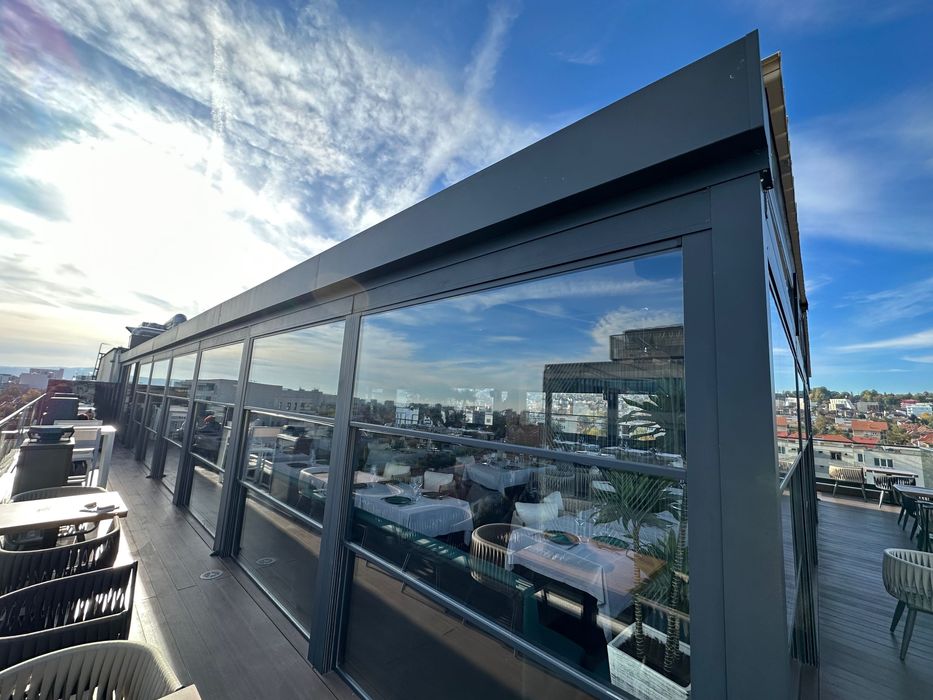 Închideri Terase/Pergole cu sticlă - Ghilotină, Pliantă, Glisantă ...