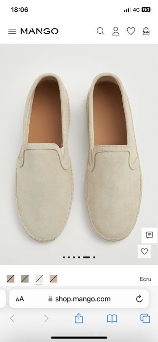 Мъжки еспадрили Mango гр. Пловдив Каменица 1 • OLX.bg