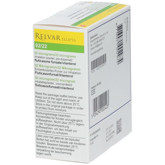 Инхалатор RELVAR ELLIPTA 92/22 гр. Сливен Сини камъни • OLX.bg