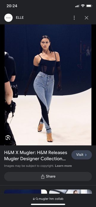 Дънки Mugler x HM голям размер гр. София Бъкстон • OLX.bg