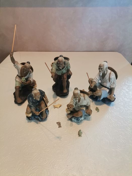 Pescari chinezi bibelou ceramica anii 80 ca.14cm Targu-Mures • OLX.ro