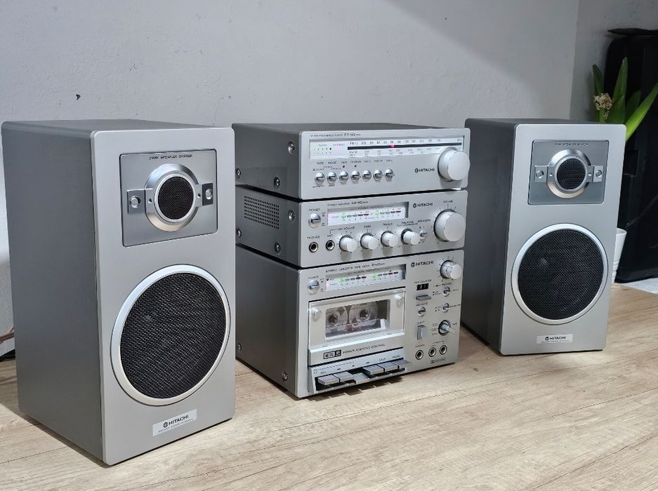 Linie audio HITACHI M2 mkII,deck ,tuner,amplificator boxe vintage hifi ...