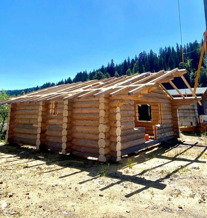 Case si cabane din lemn rotund Alba Iulia • OLX.ro