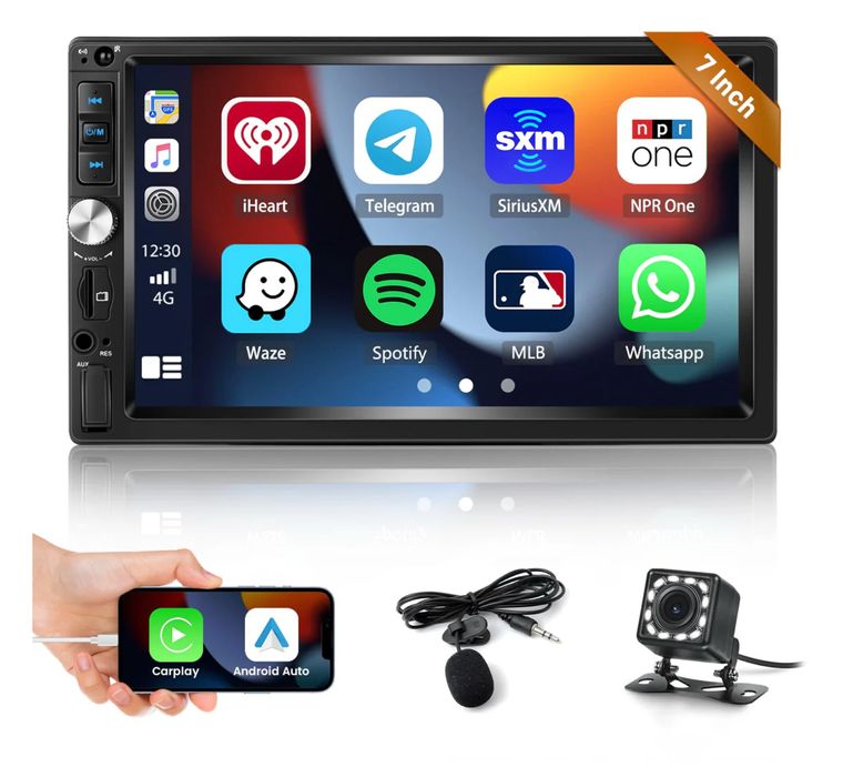 Navigatie universala 2-DIN carplay android auto camera Pecica • OLX.ro