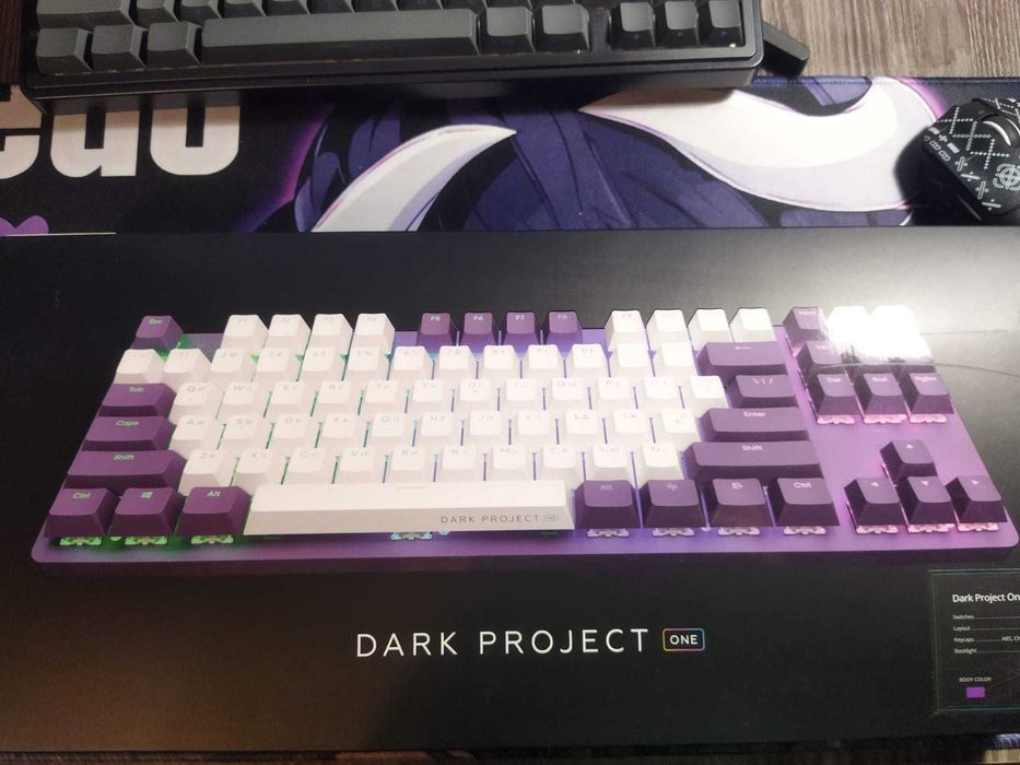 Клавиатура механическая Dark project One KD87A Violet/White - G3MS RGB ...
