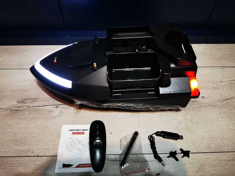 Barcuta Vaporaș Navomodel plantat pescuit 2 motoare bat. 12000Mah 500M ...