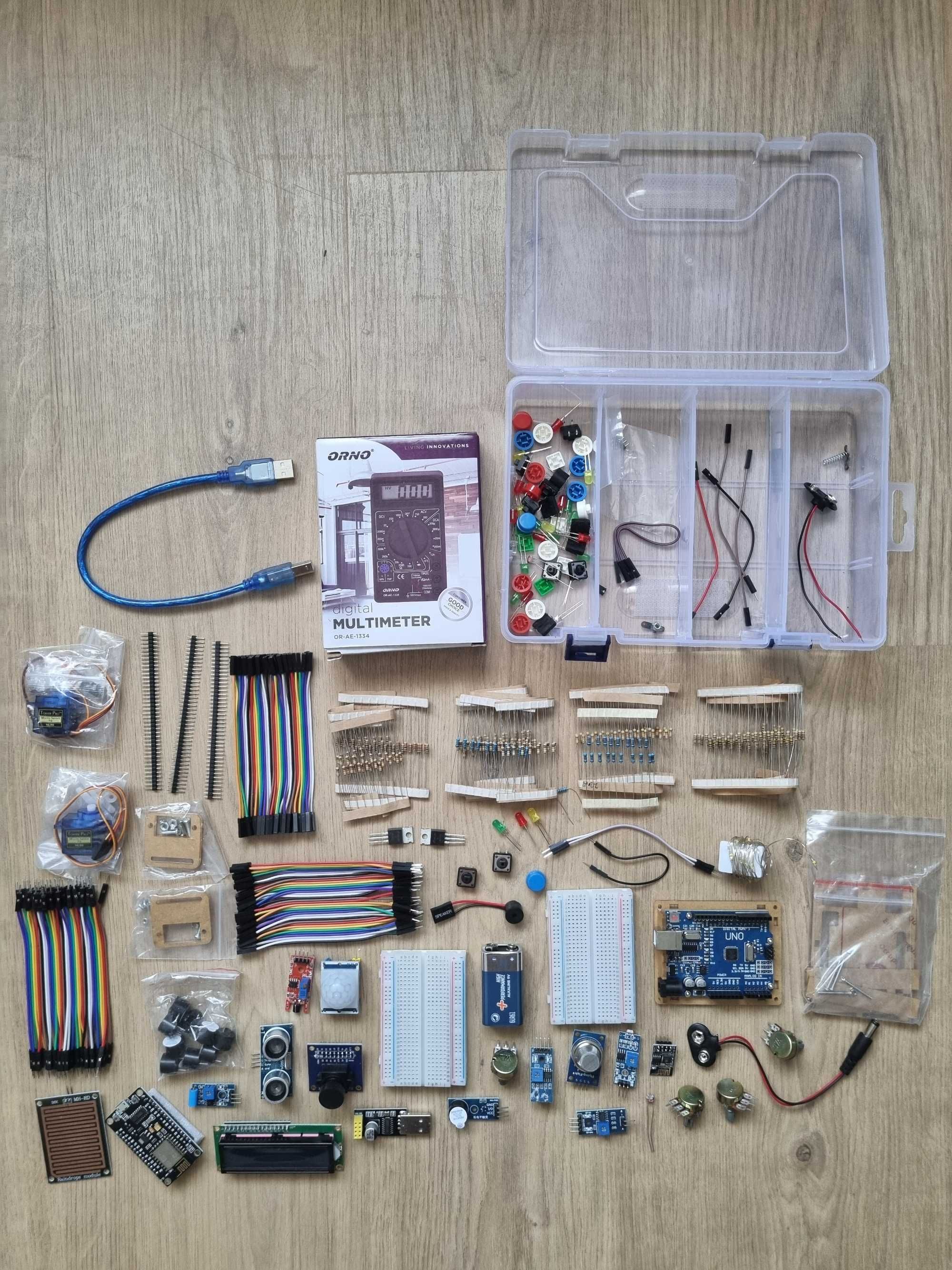 Kit de electronica, Arduino UNO R3, > 30 componente si senzori Cluj ... Kit de electronica, Arduino UNO R3, > 30 componente si senzori Cluj ...