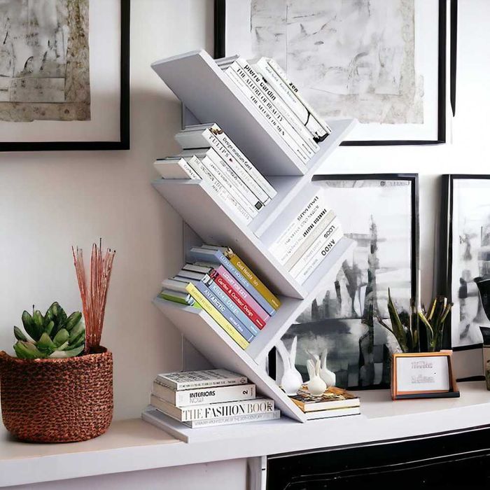 Етажерка за книги библиотека с 4 рафта бяла гр Варна Възраждане 2 • Olx Bg