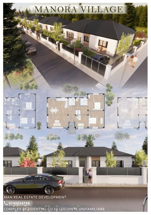 Case de vânzare în cartierul MANORA VILLAGE, Mosoaia-Hintesti Mosoaia ...