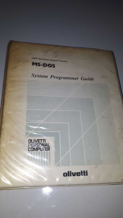 Стар наръчник на Olivetti "MS-DOS System Programmer Guide" гр. София ...