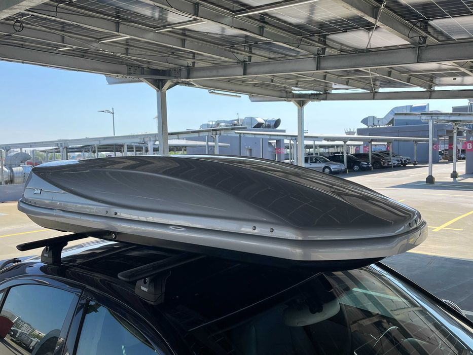 Cutie THULE 460 l,transport bagaje,ski-uri/snowboard,pescuit,L 230 cm ...