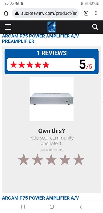 Arcam Diva P75 Plus - British Audiophile Power Amp - Made in the U.K ...