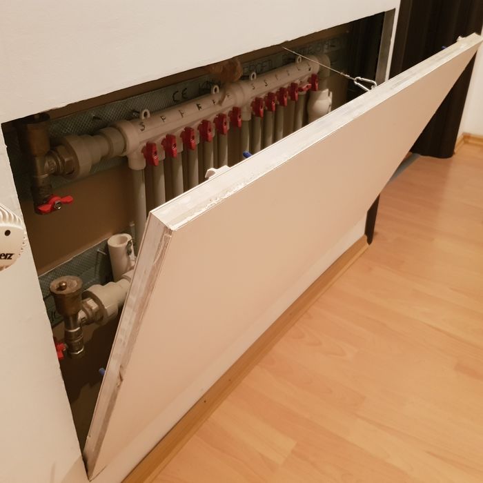 Trapa (usa clapeta) vizitare (revizie acces) perete tavan rigips knauf ...