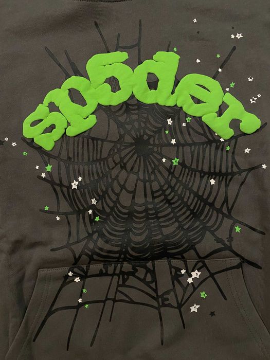 Hanorac Spider Gri/Verde Bucuresti Sectorul 1 • OLX.ro