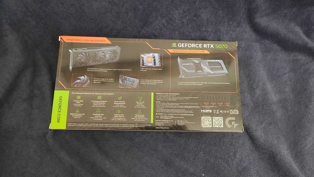 Placa video GIGABYTE RTX 5070 WINDFORCE OC, 12GB GDDR7 -garantie Iasi ...