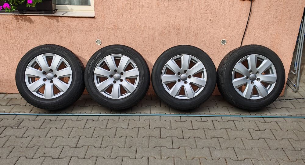 Jante aliaj originale Audi pe 16",cu anvelope vara Cristian • OLX.ro