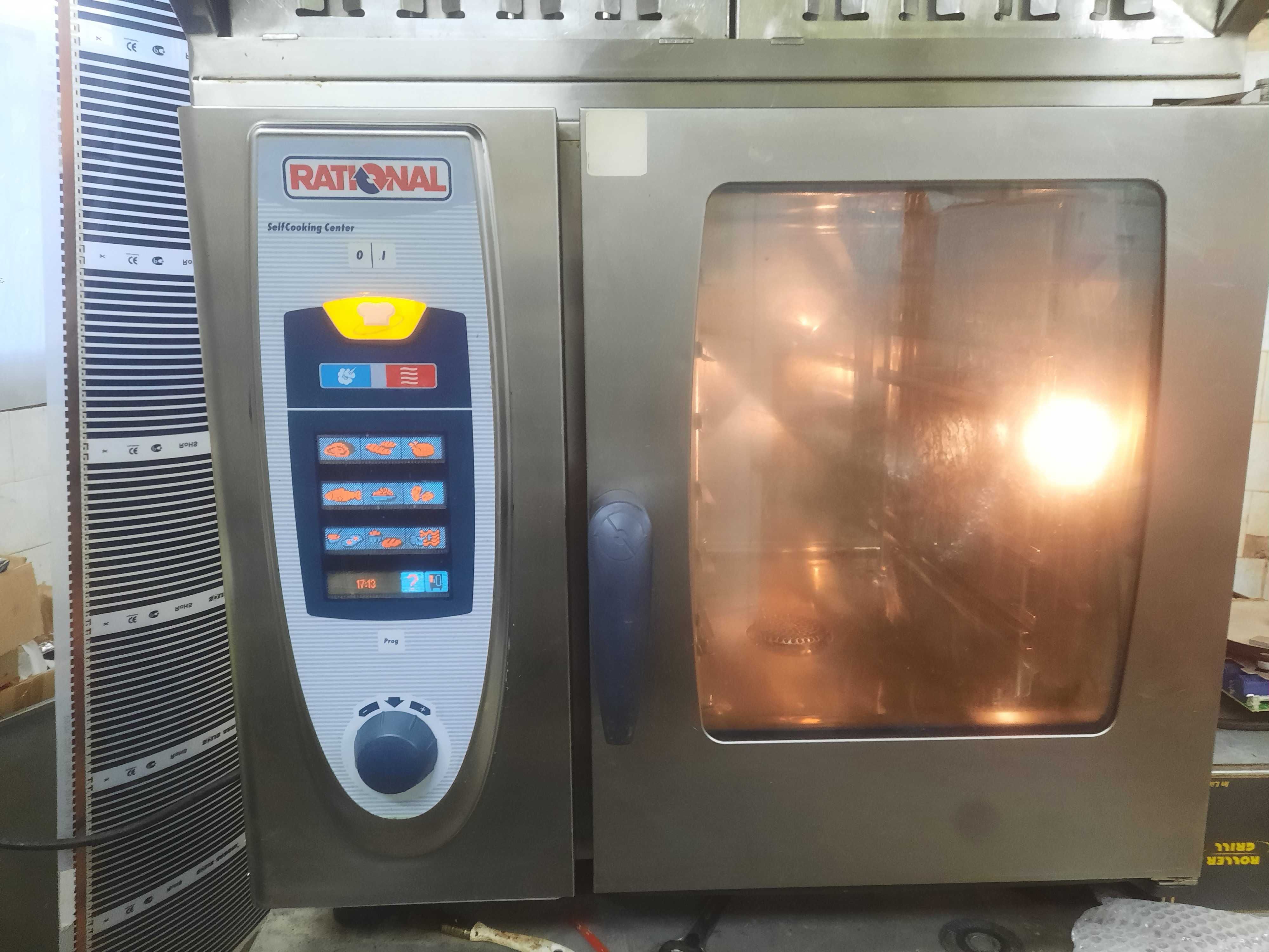 Конвектомат Rational/Рационал SCC61E 6/GN с вентилационен чадър. гр ...