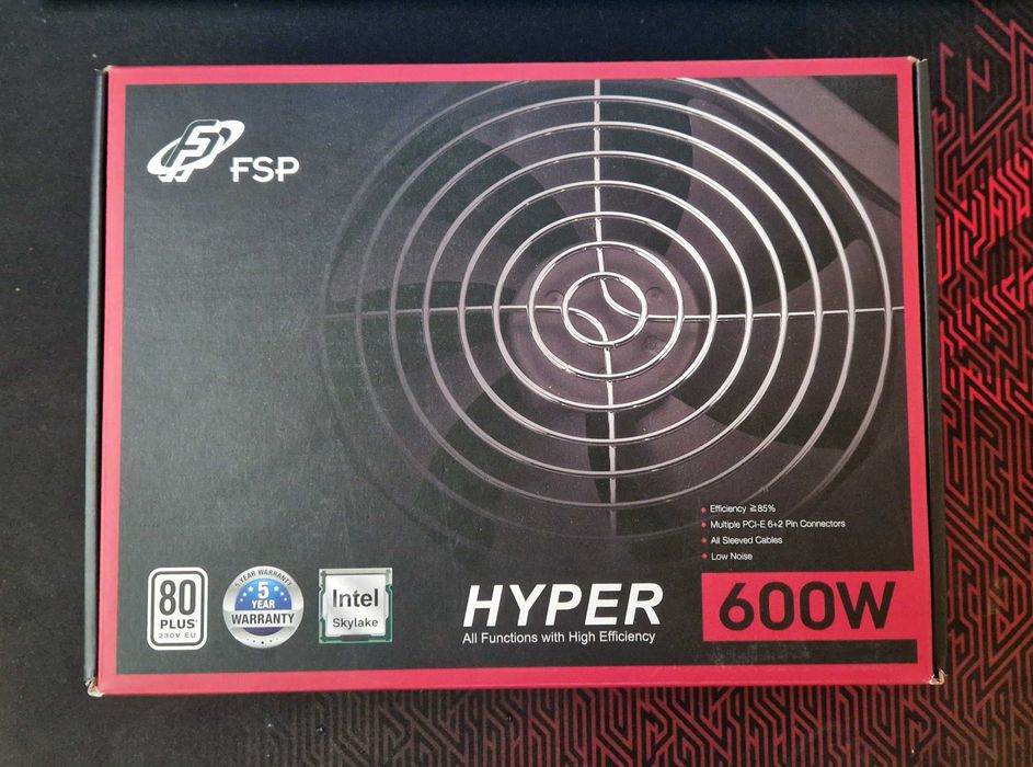 Захранване FSP Hyper 600W 80+ – Перфектно състояние гр. София Света ...