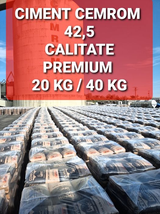 Distribuitor Ciment Cemrom 42,5 / 32,5R minim comanda 1 tir 15 paleti ...