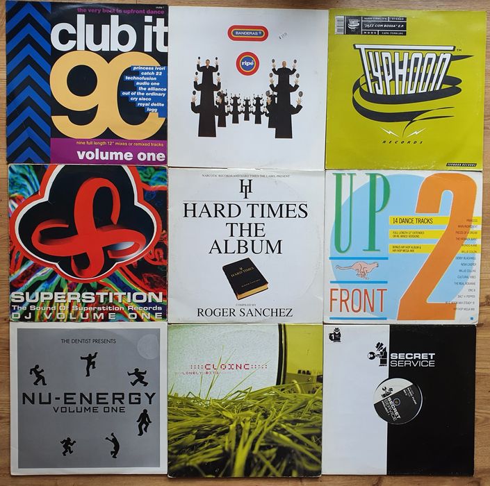 Vinil vinyl Hip Hop Rap RUN DMC electro techno Pop dance rock jazz Rosu ...